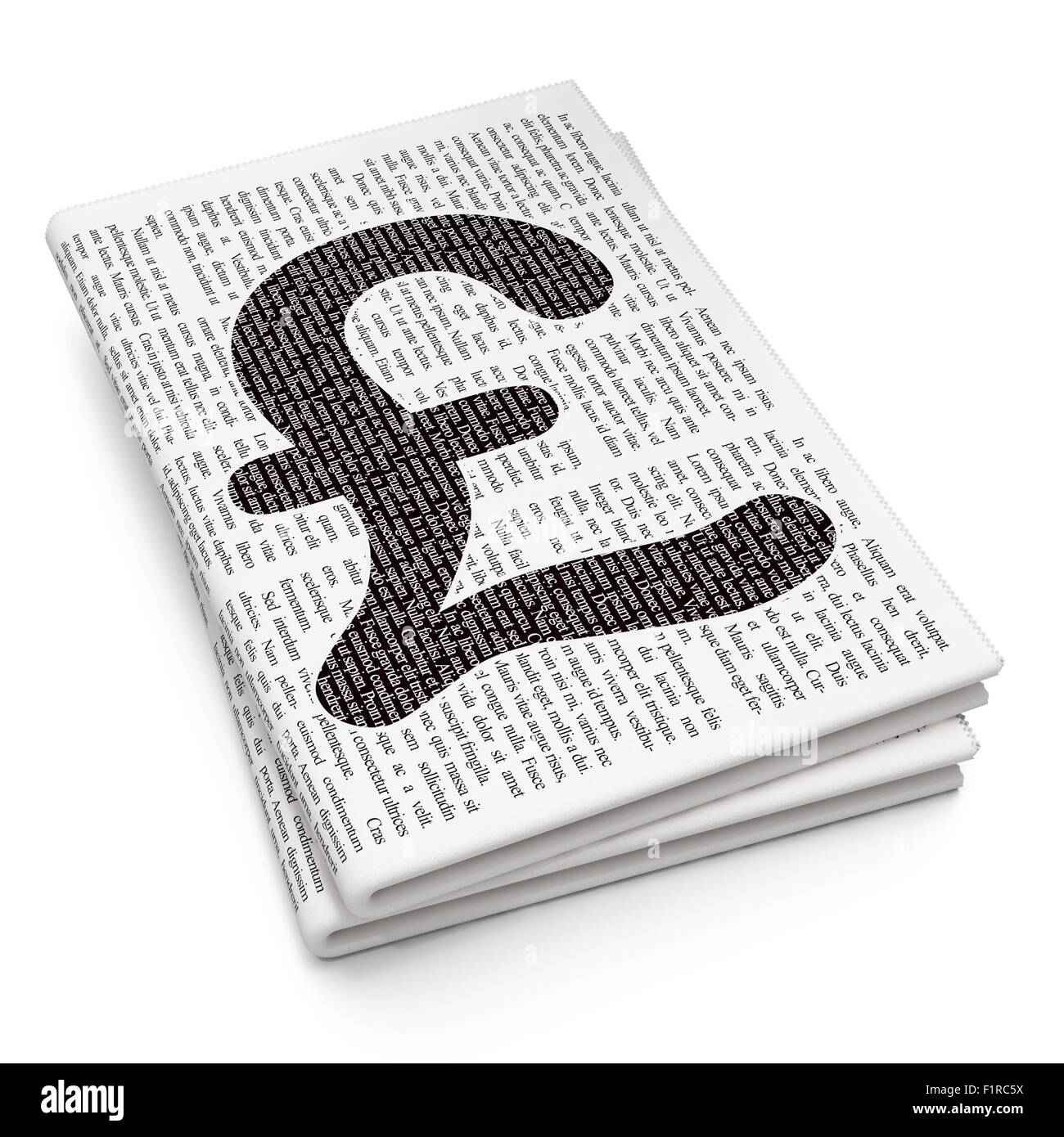 Currency concept: Pound on Newspaper background Stock Photo - Alamy