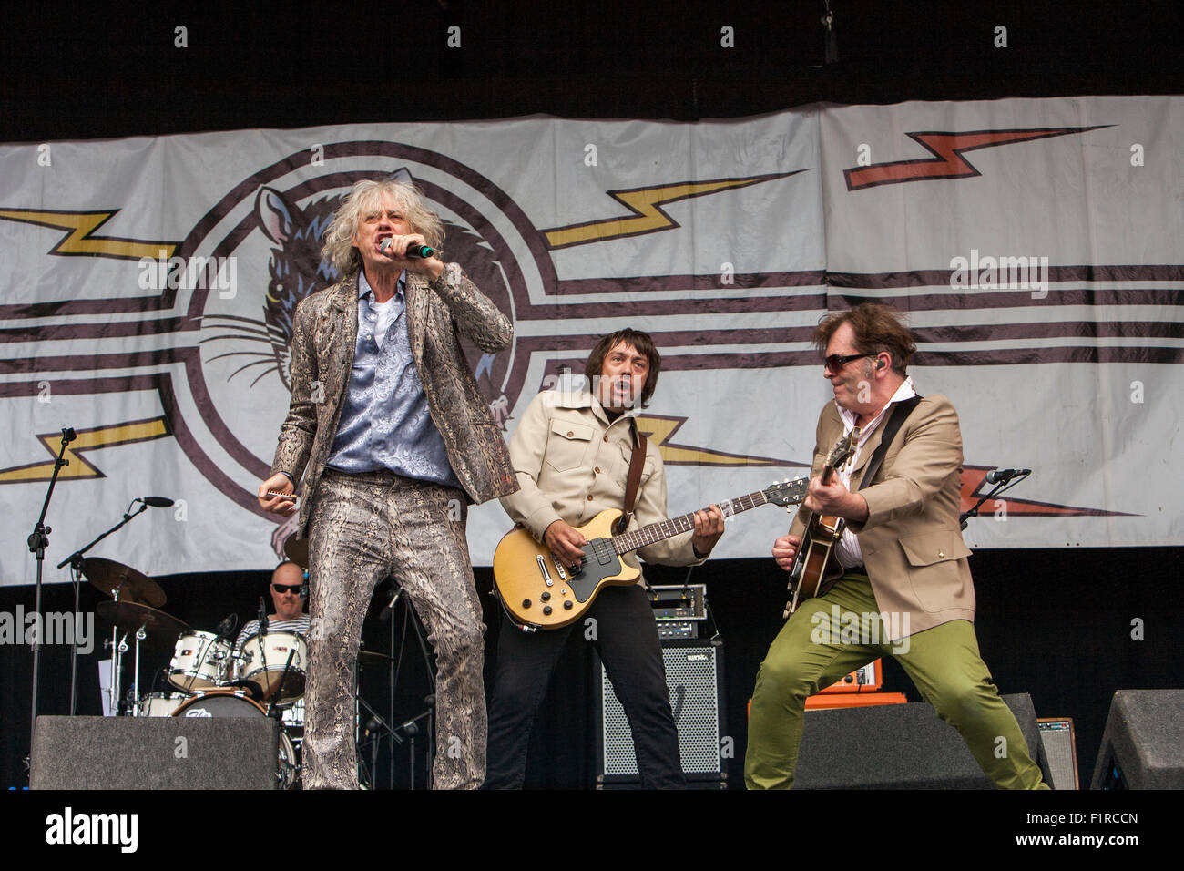 Ireland. 6th September, 2015. Bob Geldof (left), lead singer of The ...