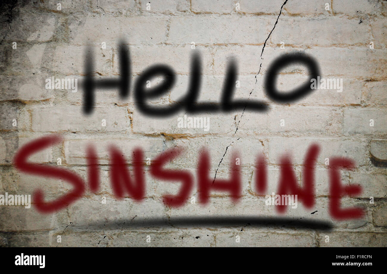 Hello Sunshine Concept Stock Photo - Alamy