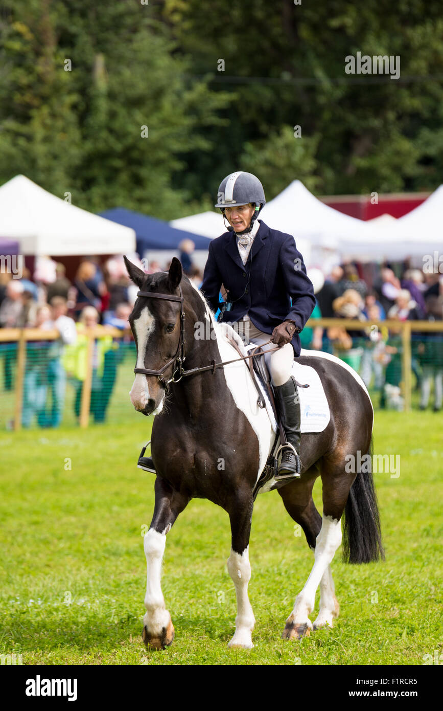 Lucie Tate Harris putting on a Dressage display at The Beckbury Show ...