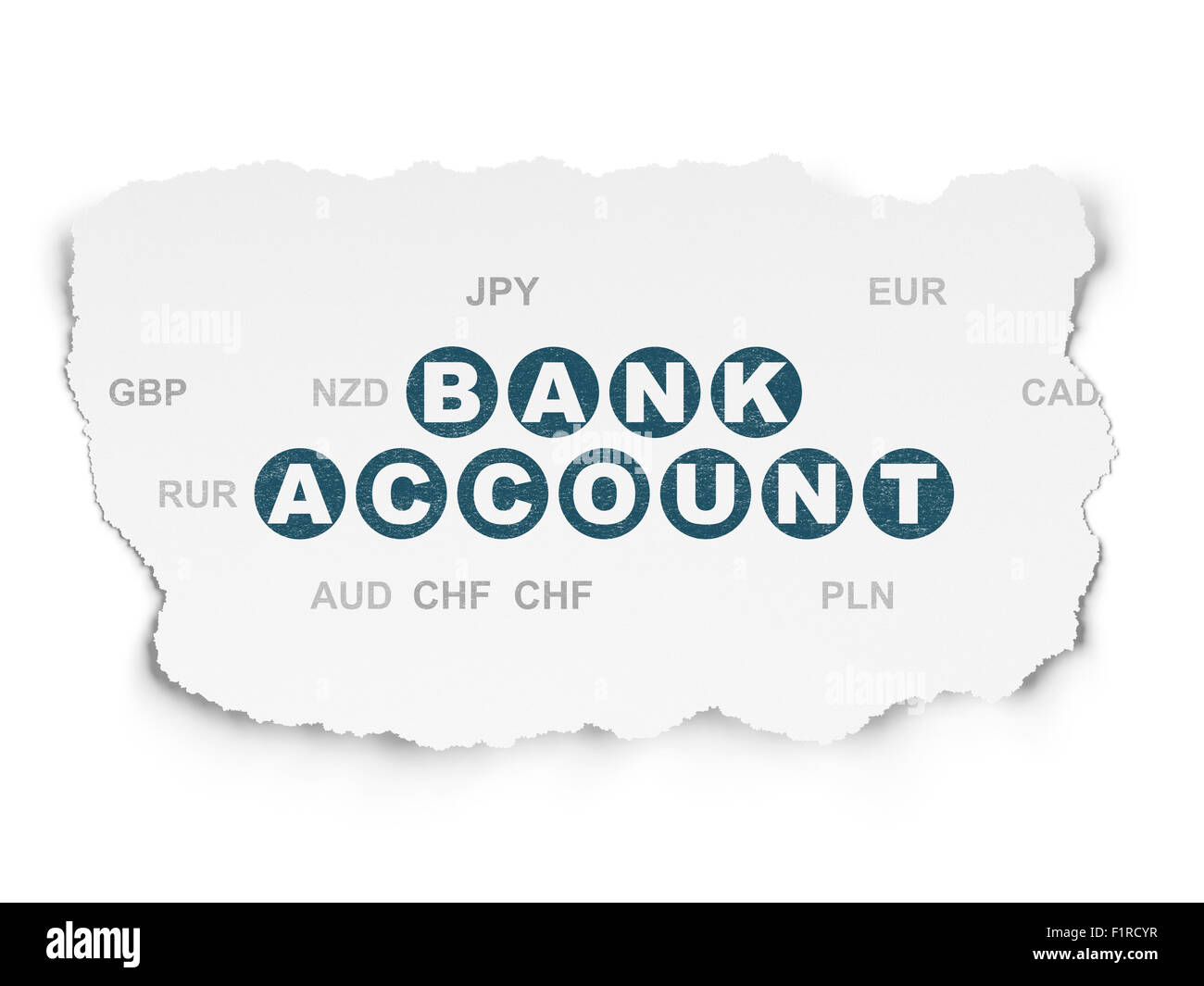 Banking concept: Bank Account on Torn Paper background Stock Photo - Alamy