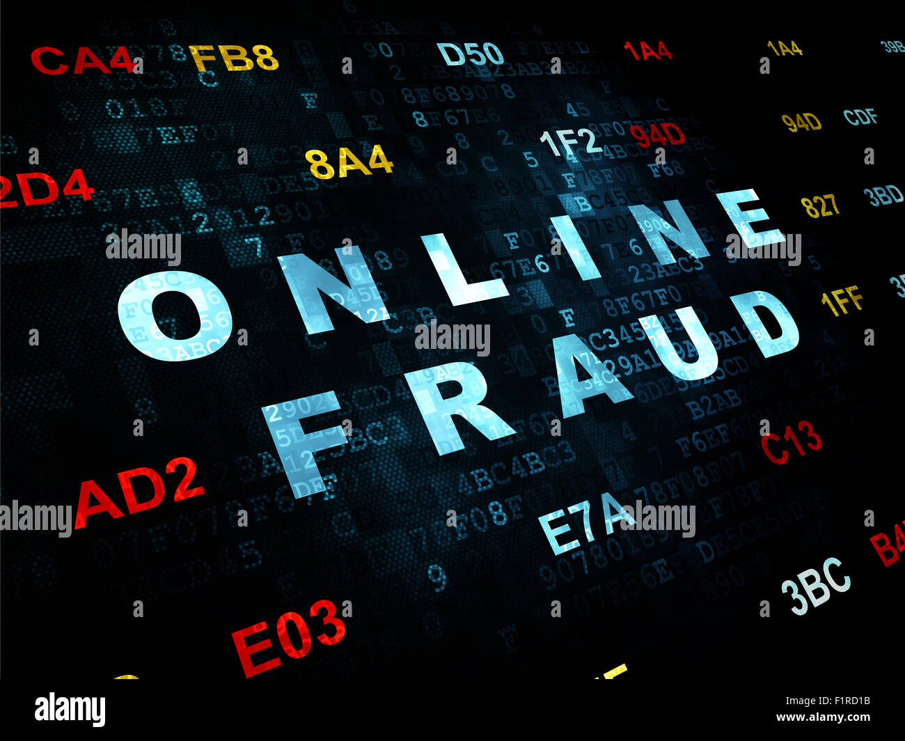 Security concept: Online Fraud on Digital background Stock Photo - Alamy