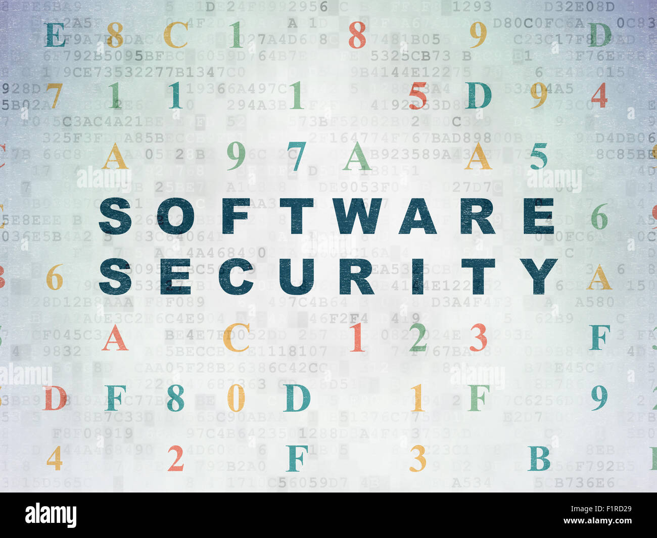 Privacy concept: Software Security on Digital Paper background Stock ...