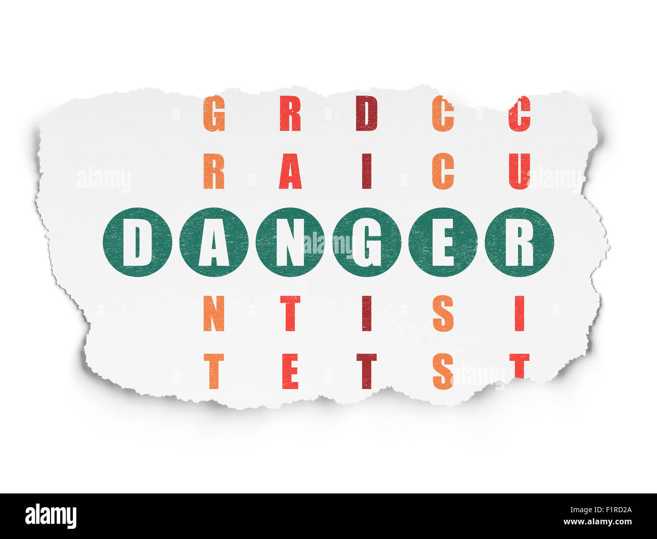 Safety concept: word Danger in solving Crossword Puzzle Stock Photo - Alamy