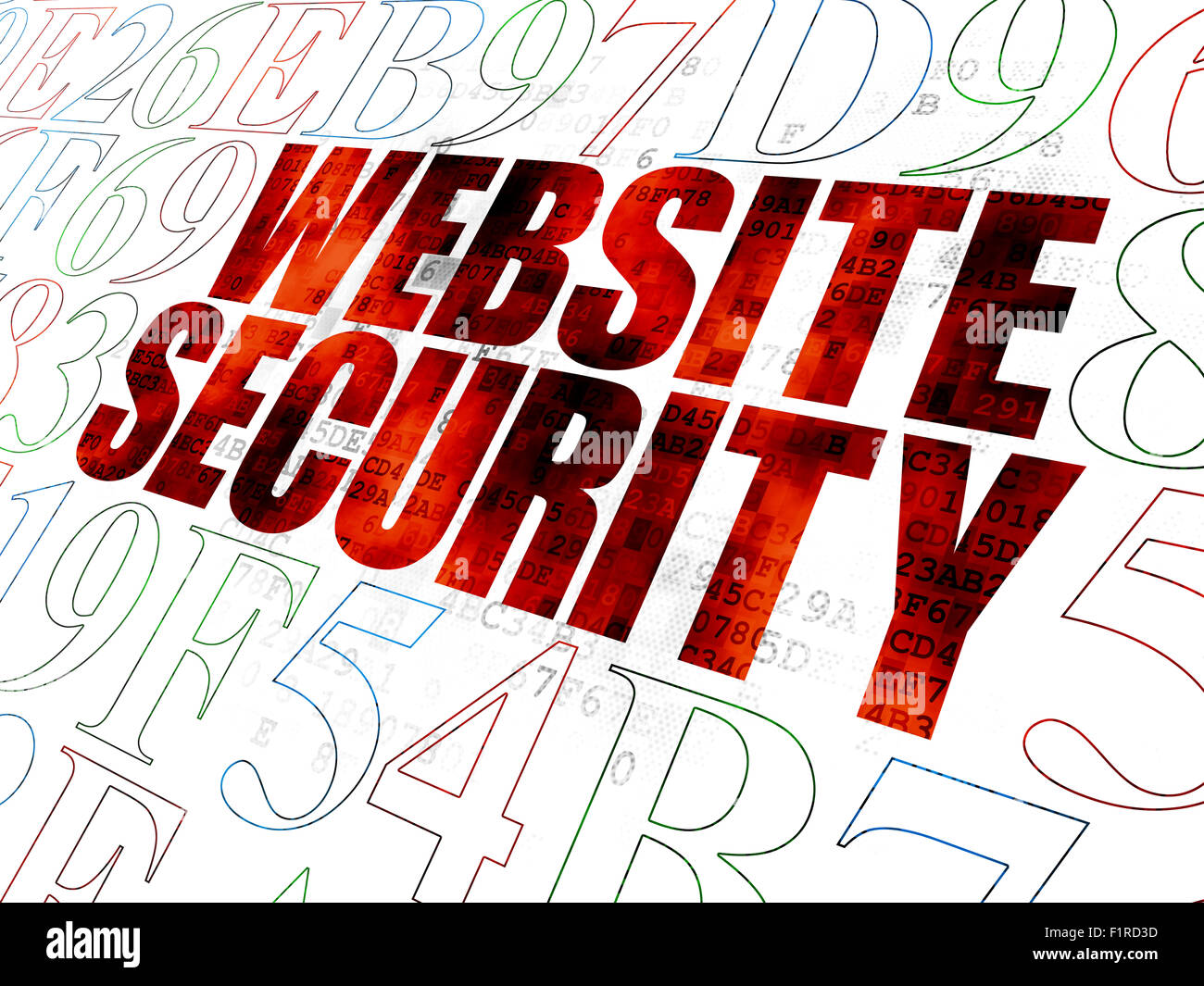 Security concept: Website Security on Digital background Stock Photo - Alamy