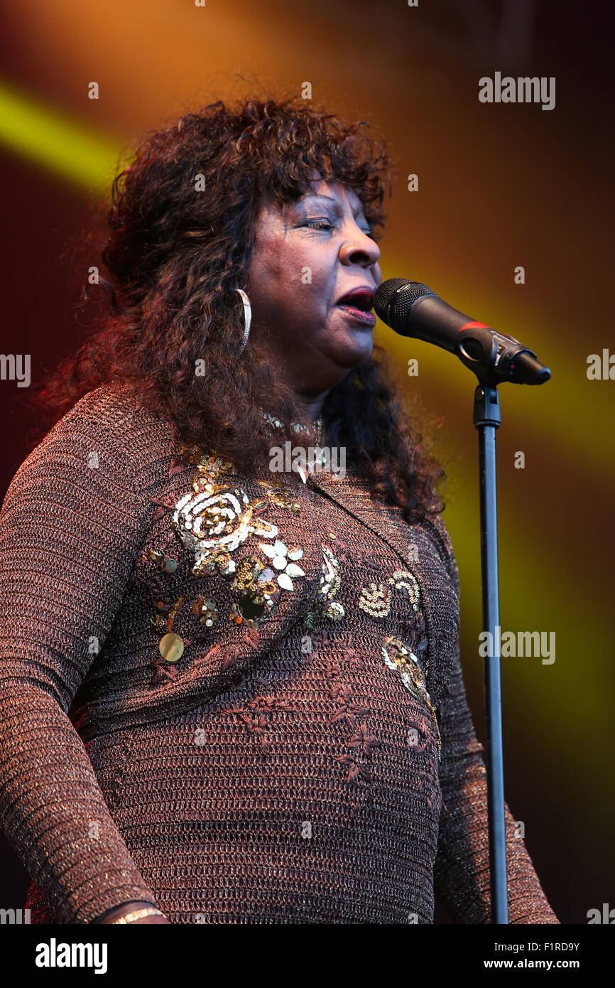 Preston Park, Brighton, East Sussex, UK. Martha Reeves performing at ...