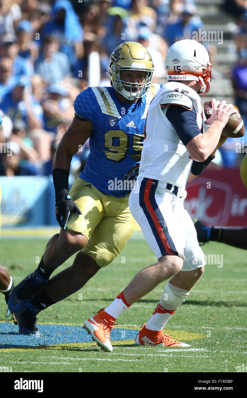 Pasadena, CA. 5th Sep, 2015. UCLA Bruins defensive lineman Matt ...