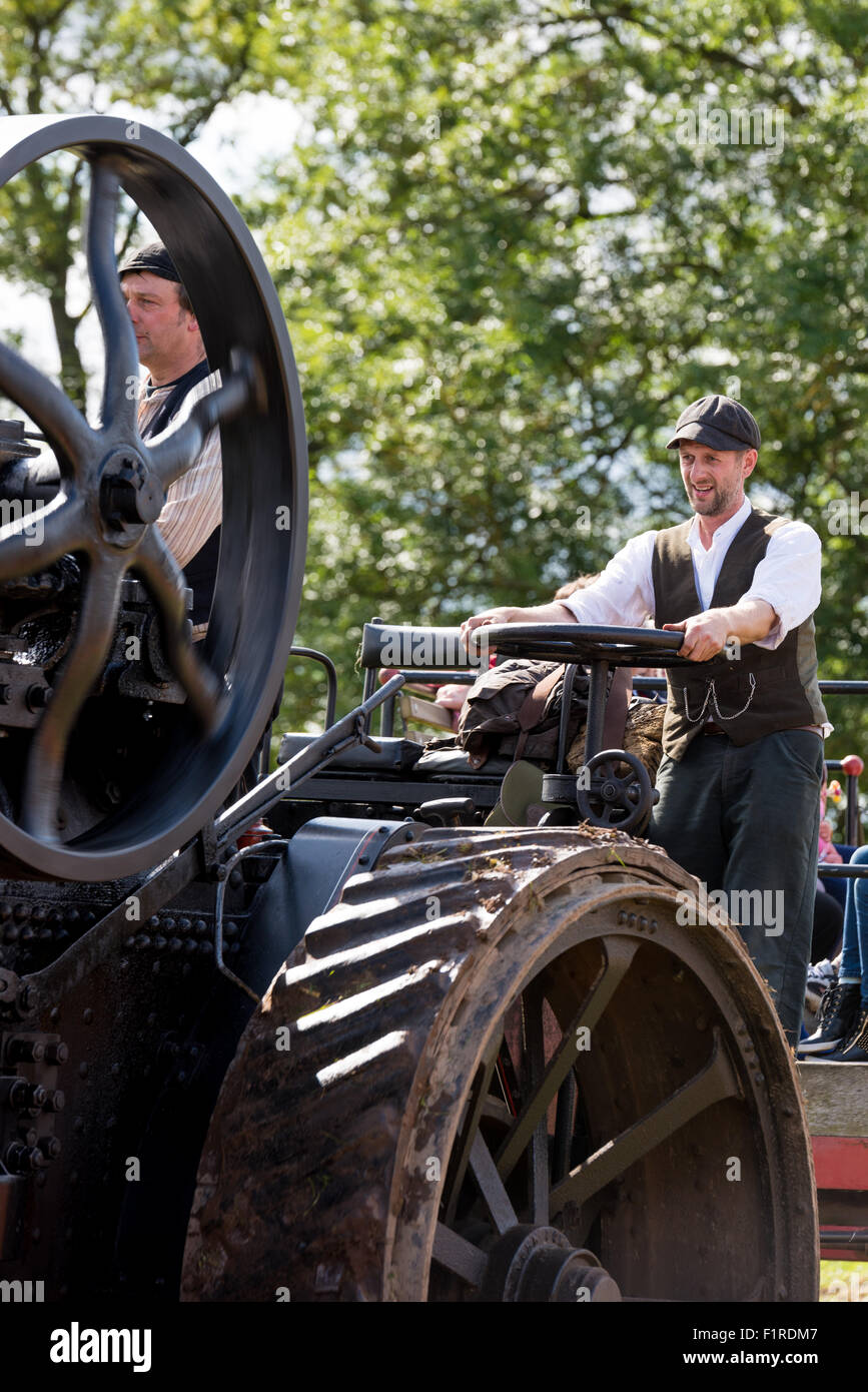 The Chief a fully restored Steam Tractor giving rides around the field ...