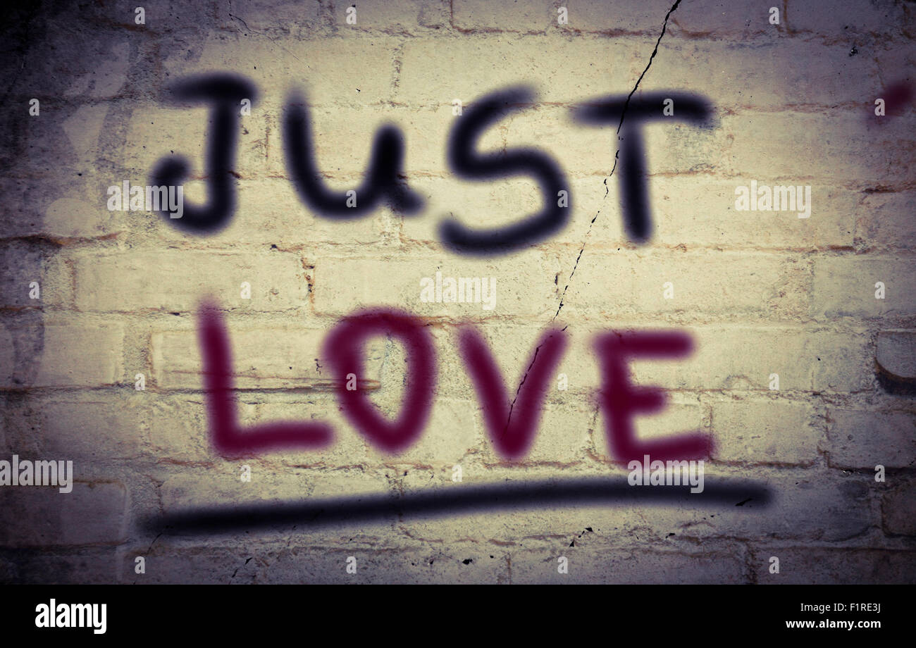 Just Love Concept Stock Photo - Alamy