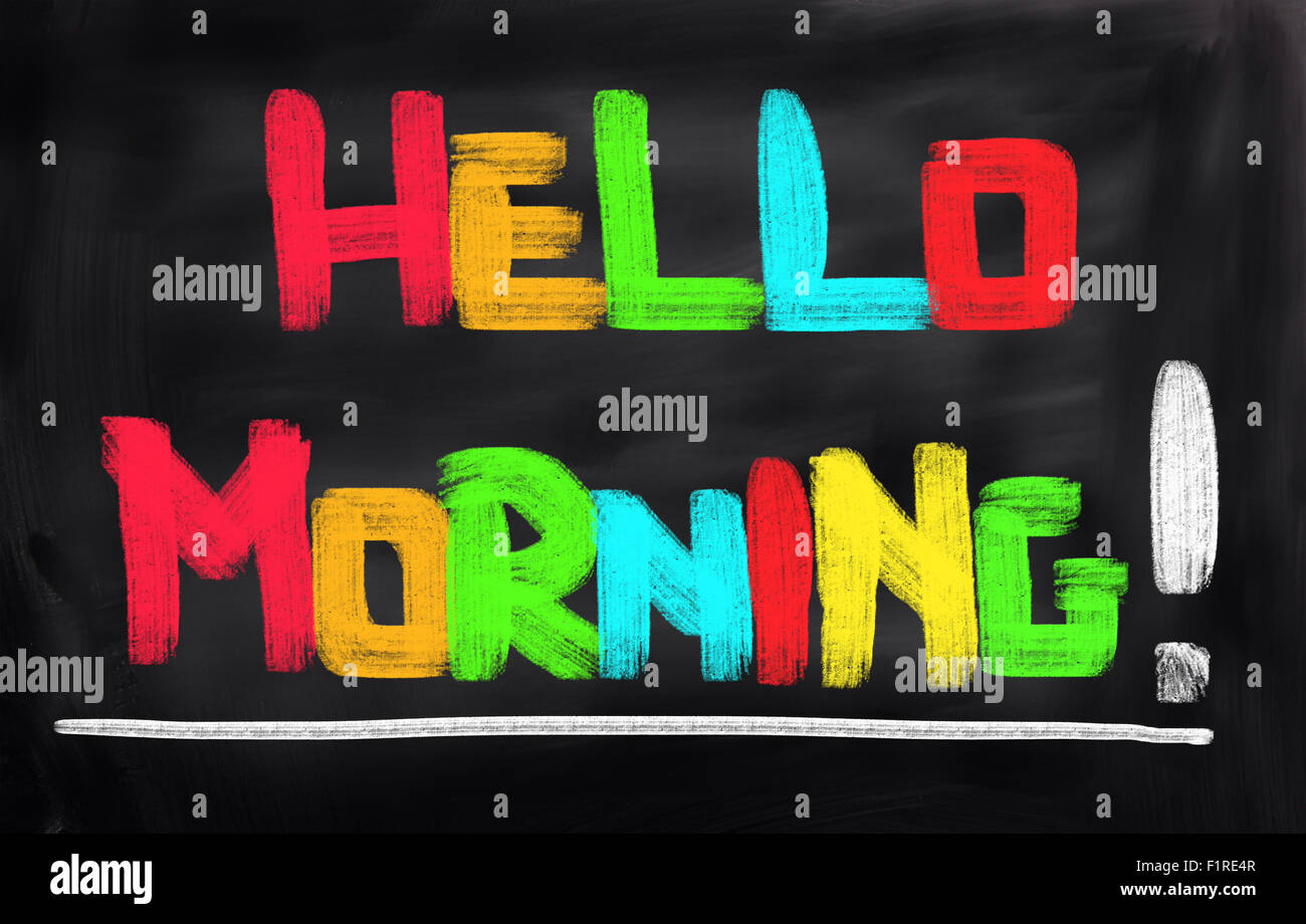 Good morning monday word abstract hi-res stock photography and images ...