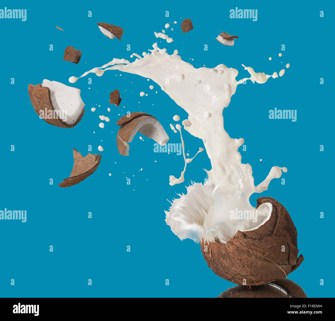 Coconut splash hi-res stock photography and images - Alamy