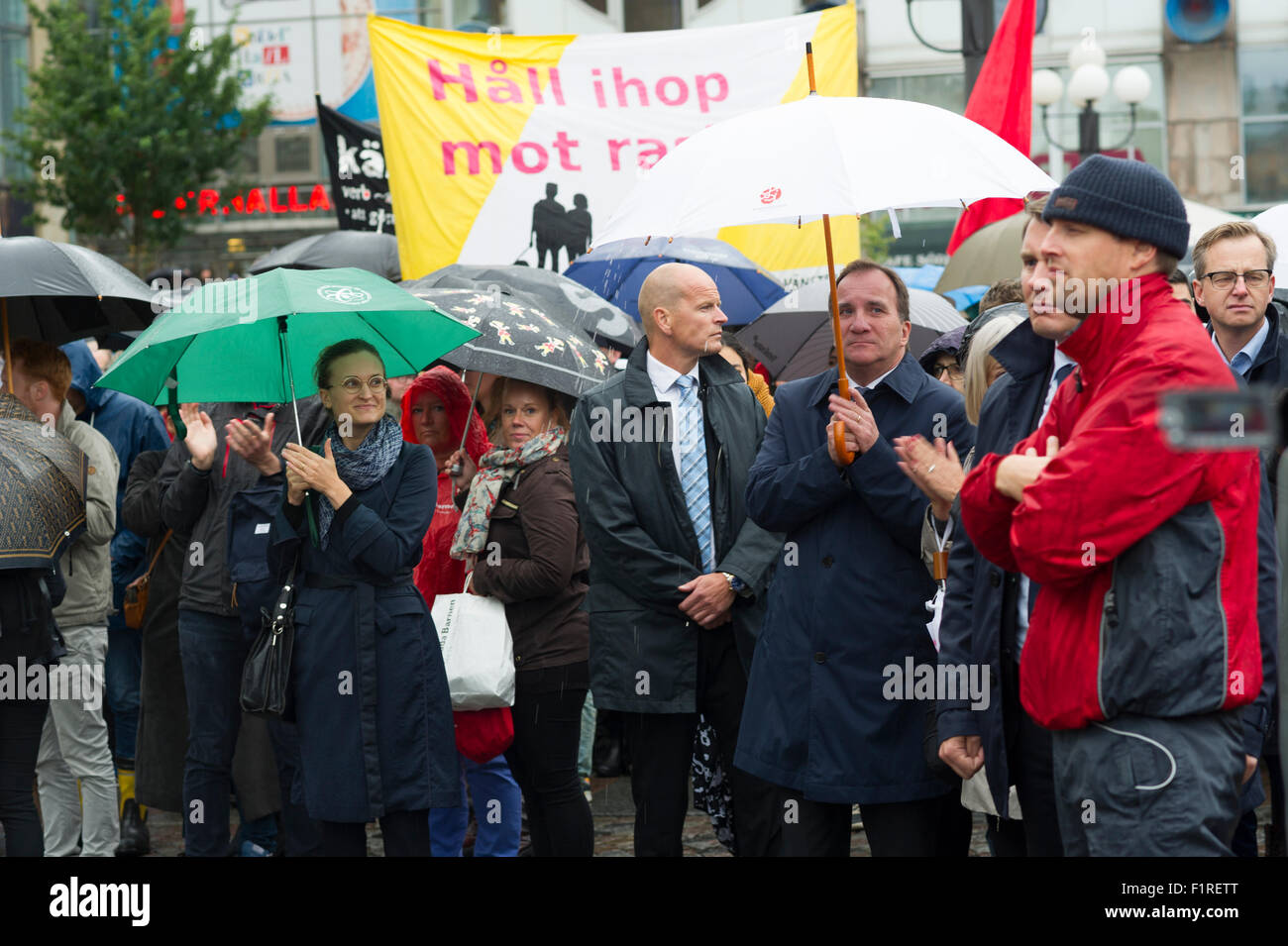 Stockholm, Sweden, 6th September, 2015. Refugees welcome - Swedish ...