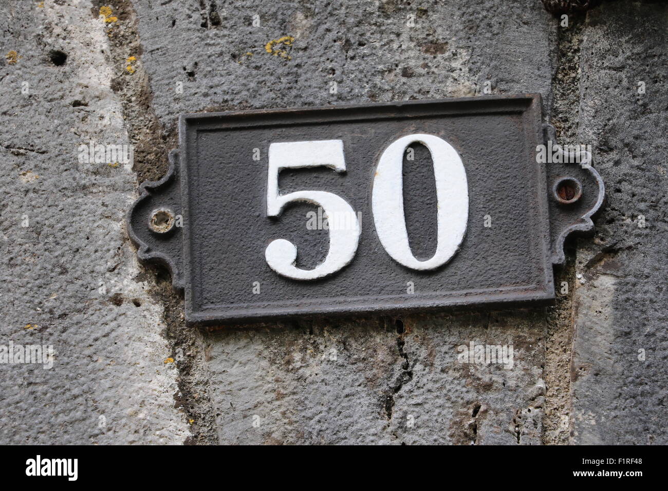 House number 50 sign hi-res stock photography and images - Alamy