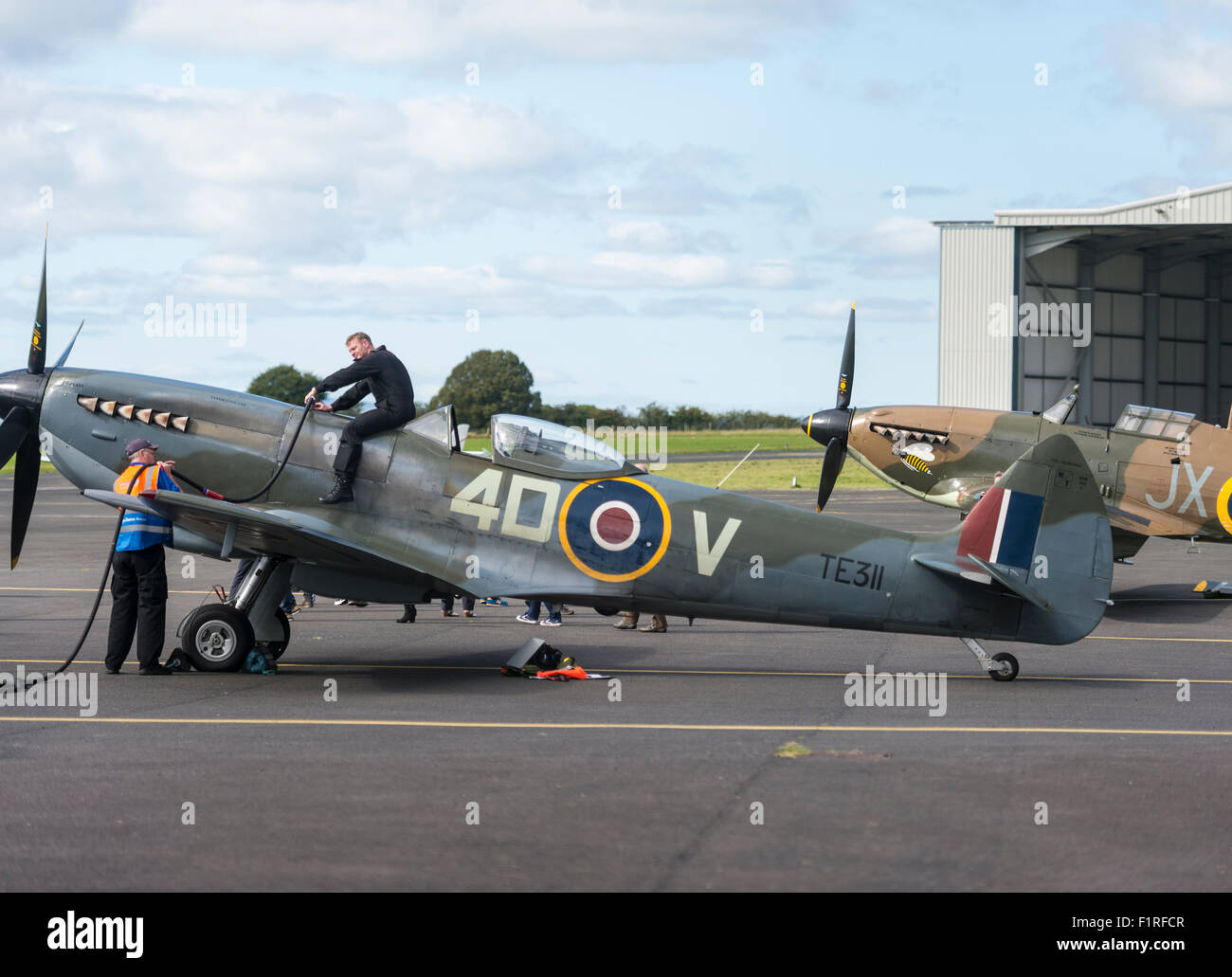 Cumbria, UK. 06th Sep, 2015. World War Two Spitfire and Hurricane ...