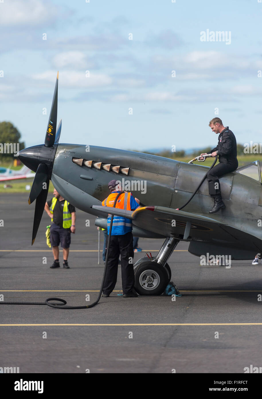 Cumbria, UK. 06th Sep, 2015. World War Two Spitfire and Hurricane ...