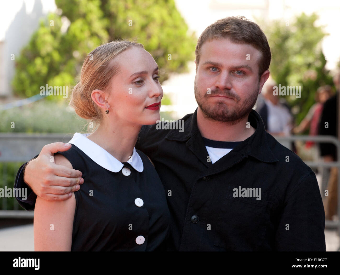 Venice, Italy. 05th Sep, 2015. Mona Fastvold and Brady Corbet at the ...