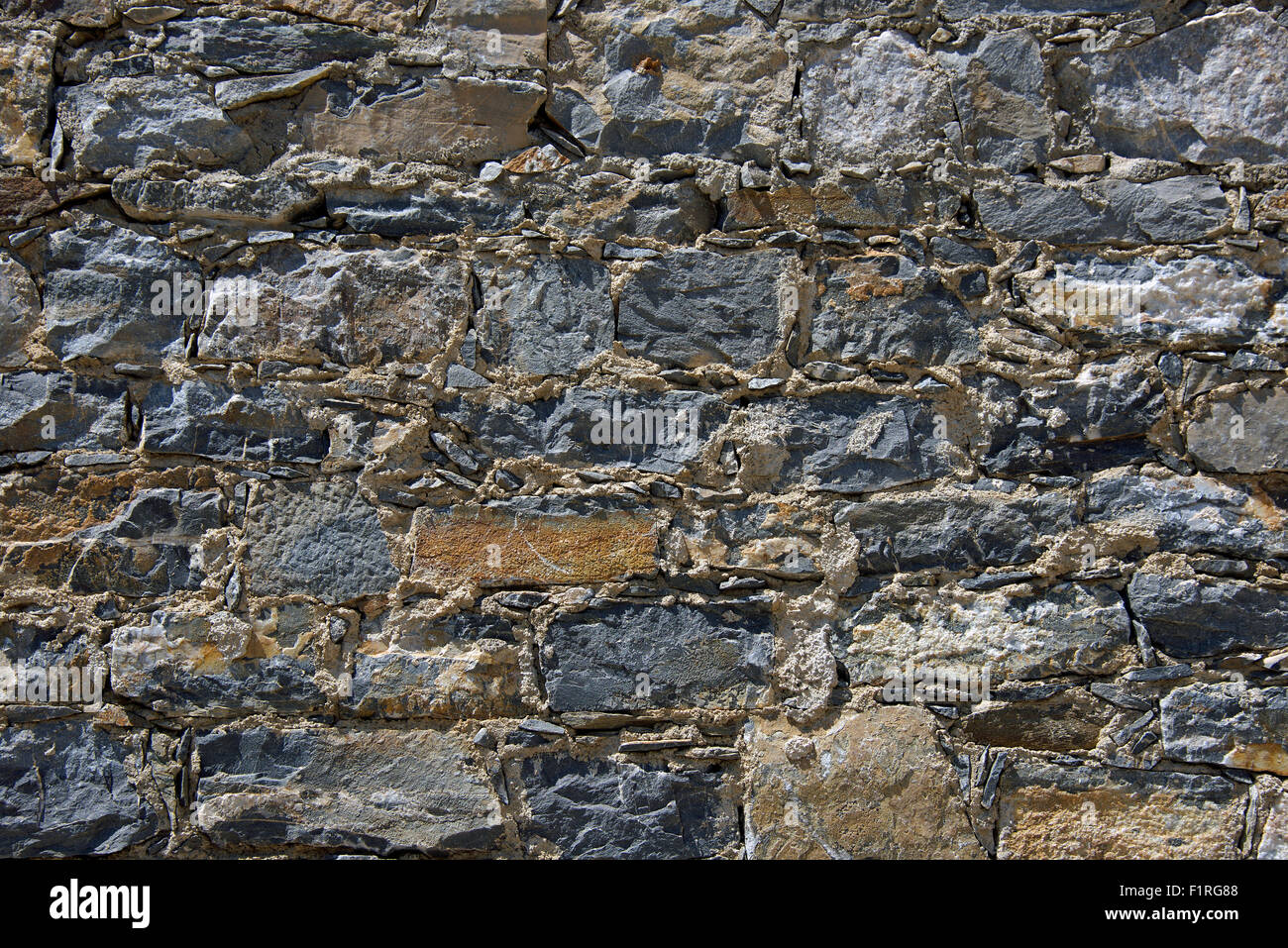 Rustic Wall in a Old Construction Stock Photo - Alamy