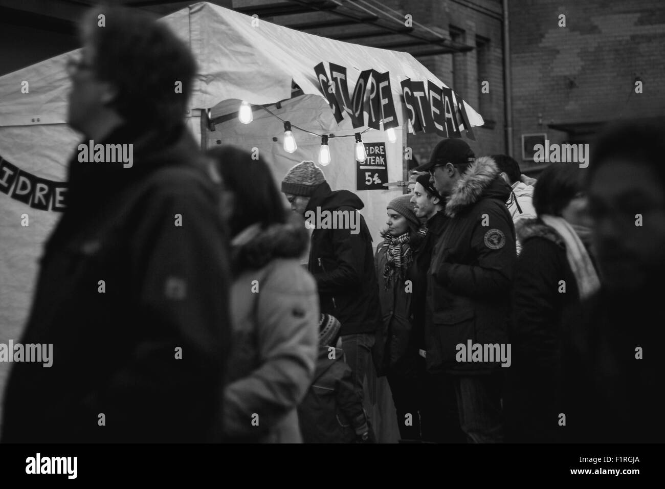Market in Berlin, January Stock Photo - Alamy