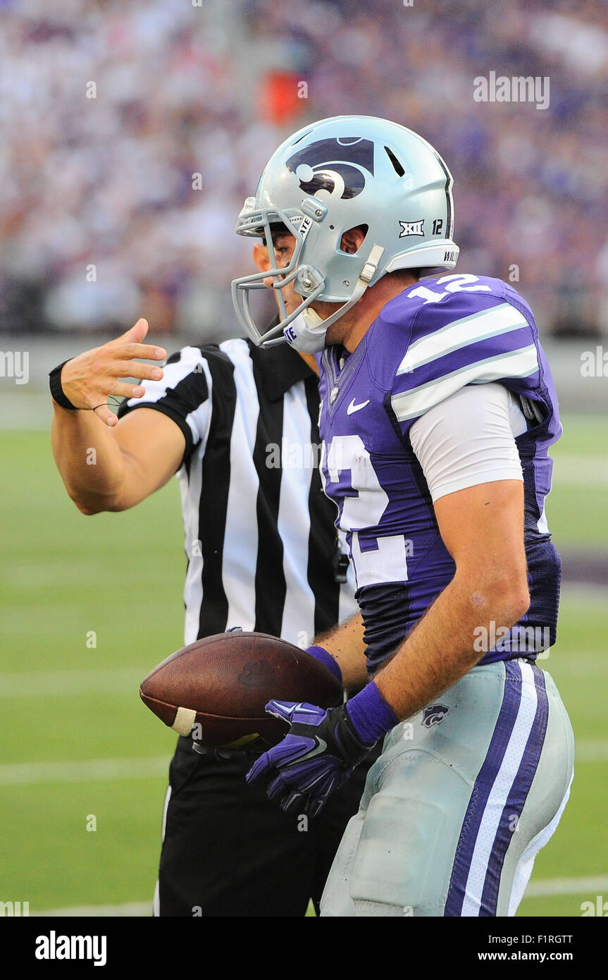 Manhattan, Kansas, USA. 05th Sep, 2015. Kansas State Wildcats wide ...
