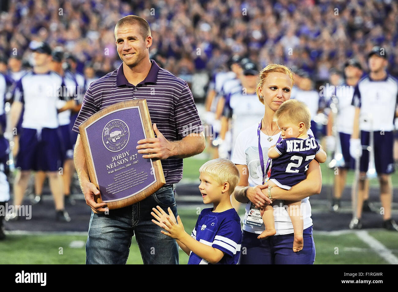 Manhattan, Kansas, USA. 05th Sep, 2015. Former Wildcat receiver and ...