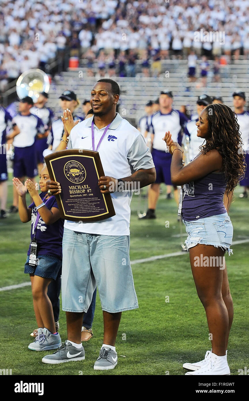 Manhattan, Kansas, USA. 05th Sep, 2015. Former quarterback Michael ...