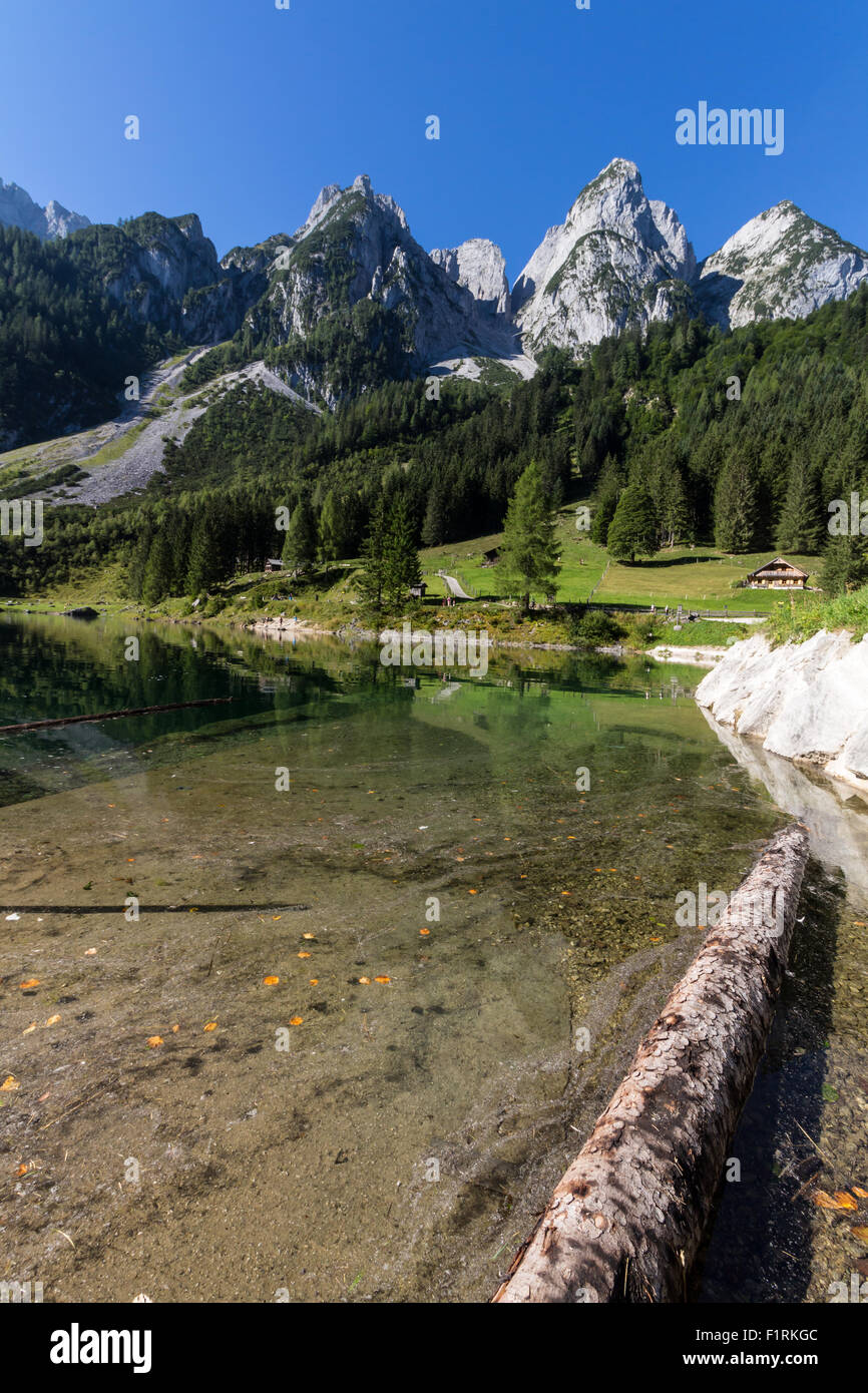 Beautiful landscape of mountains and lake on summertime, Gosausee lake ...