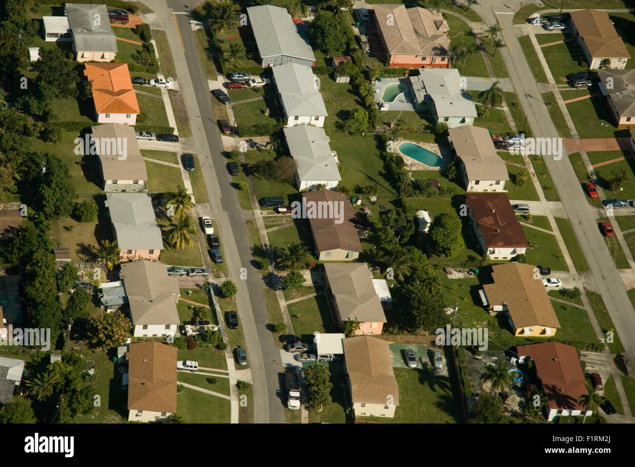Aerial view of buildings in Miami, Florida, USA Stock Photo - Alamy