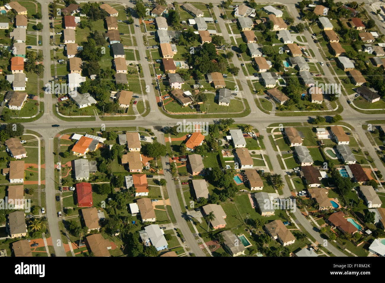 Aerial view of a modern housing development Stock Photo - Alamy