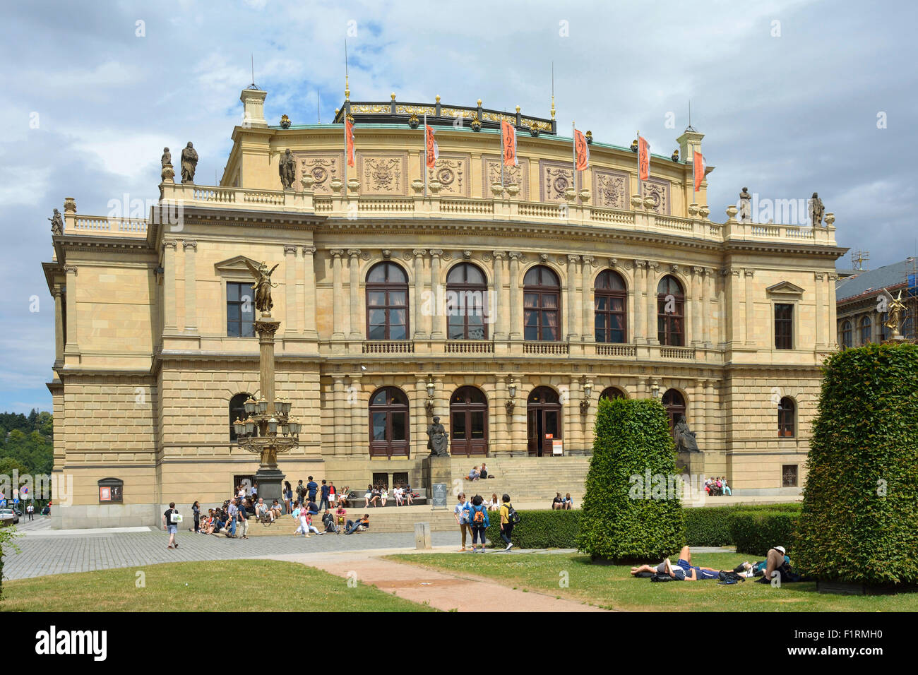 Rudolfinum Concert hall and Art gallery at the Jan Palach square of ...