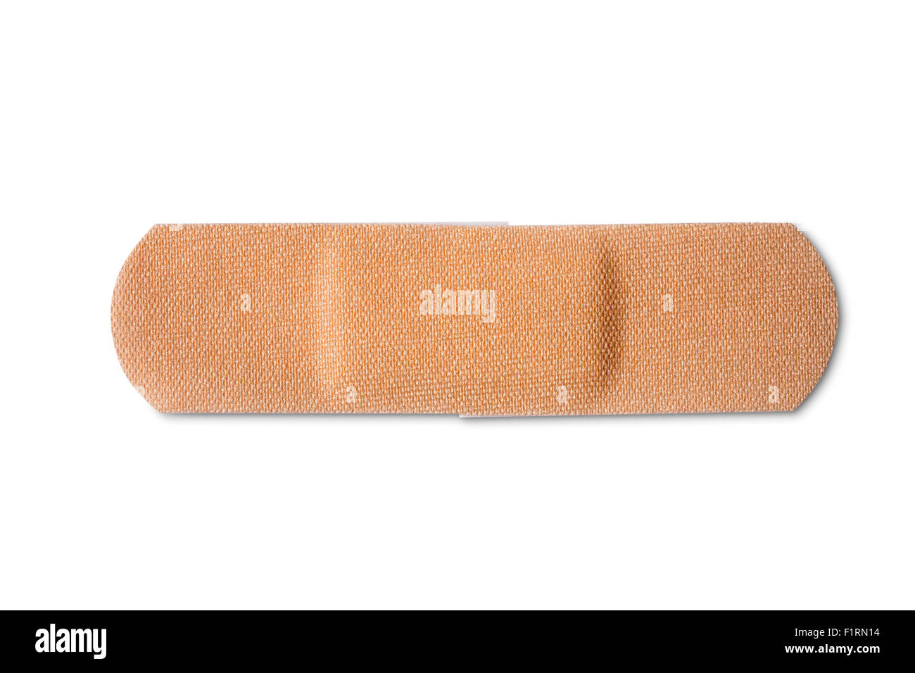 Single band aid, close-up isolated on white background Stock Photo - Alamy