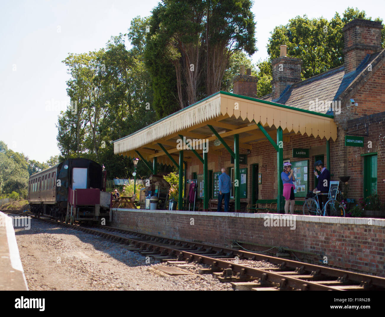 Shillingstone Railway Station and cafe Stock Photo - Alamy