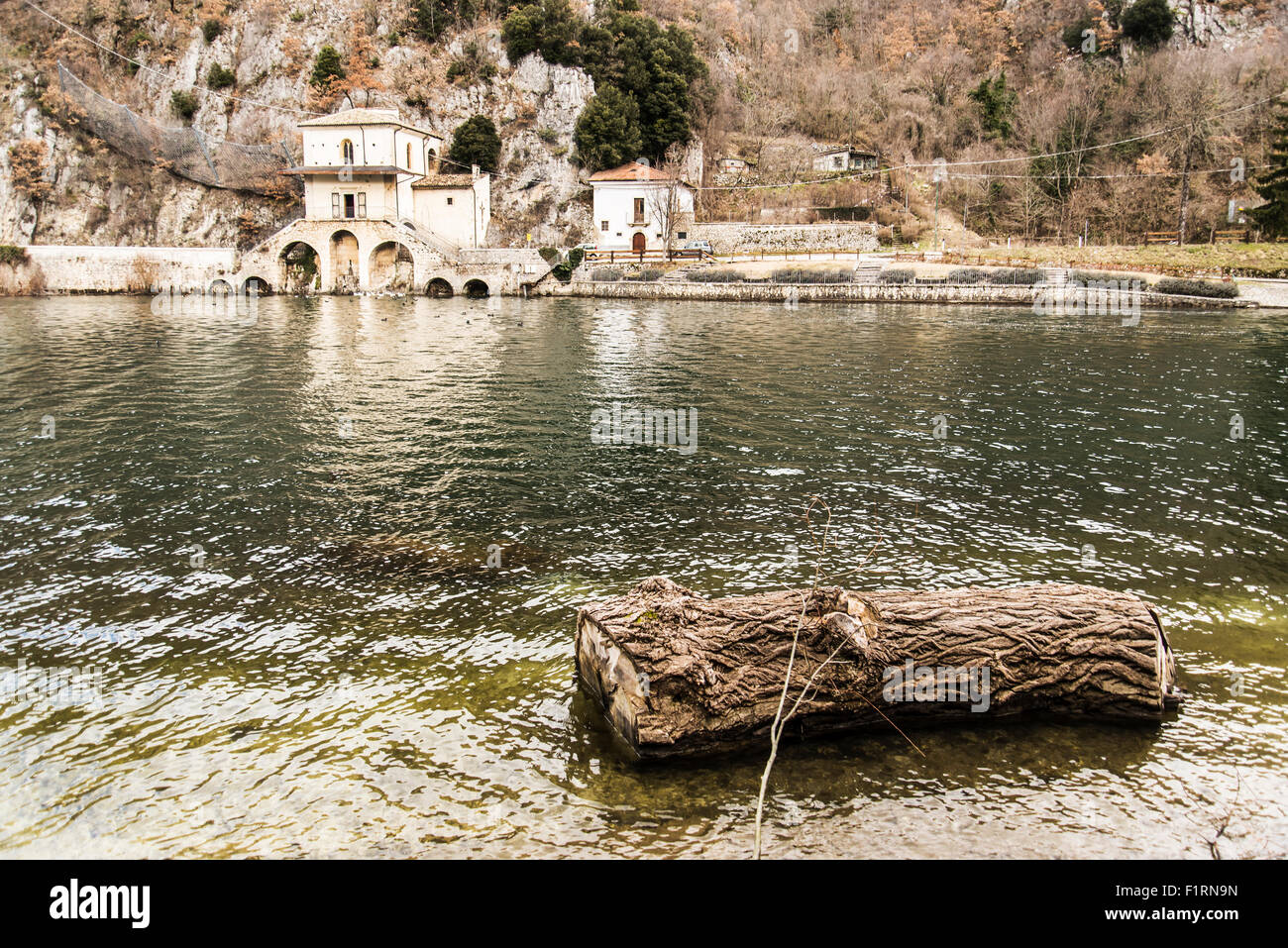 the view of Scanno lake in the Abruzzi Region, Italy Stock Photo - Alamy