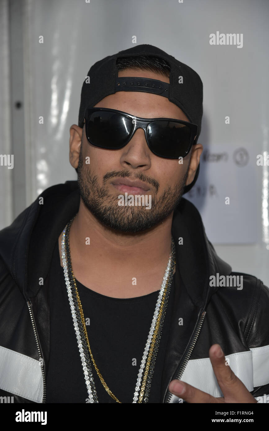 London,UK, 6th Sept 2015 : Iram Khan performs at the London Mela 2015 at Gunnersbury Park in ...