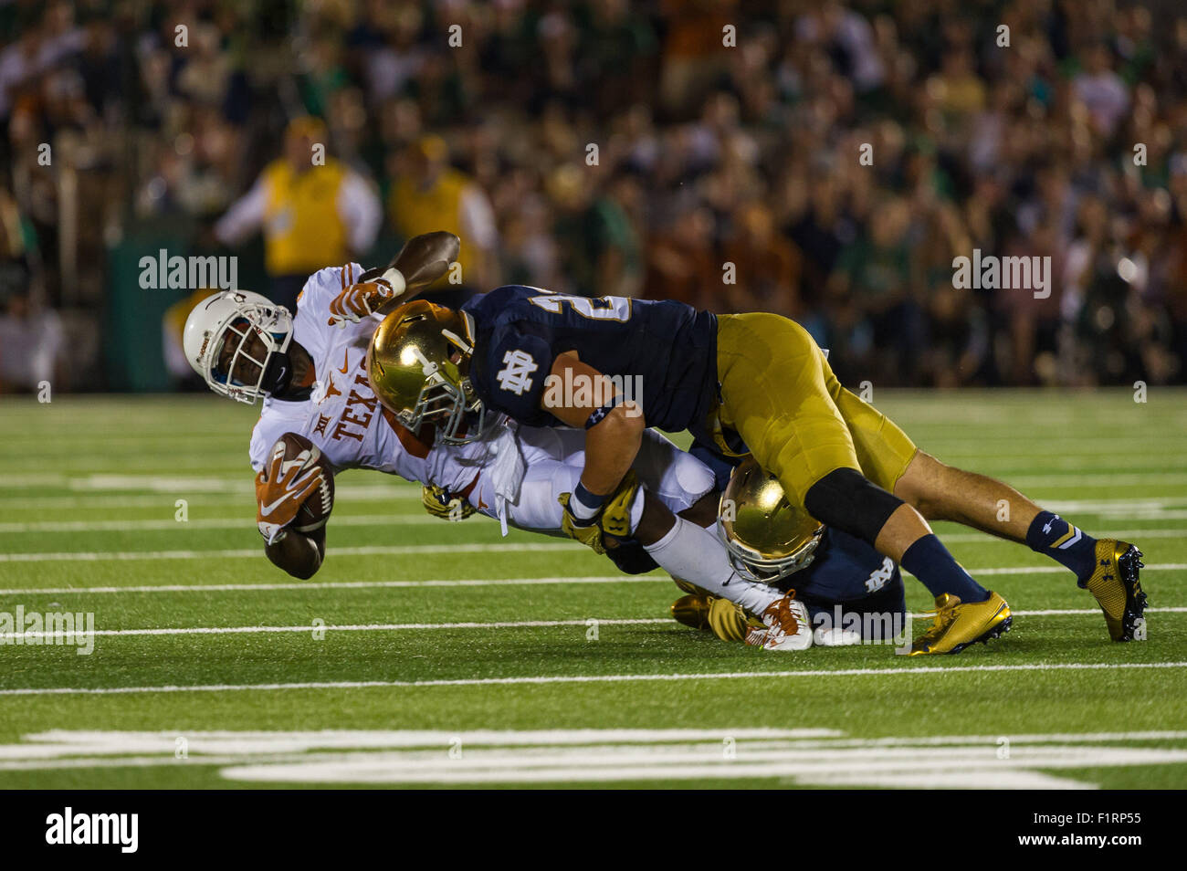 September 5, 2015: Notre Dame cornerback Nick Coleman #24 and safety ...