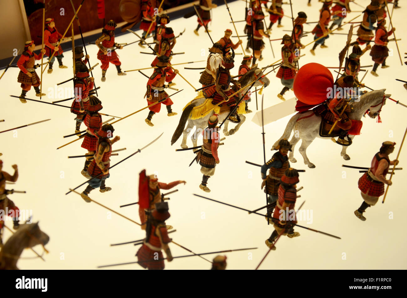 Japanese warrior doll battle in Japan war Stock Photo - Alamy
