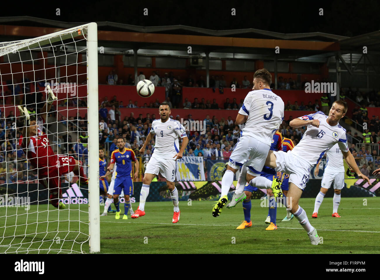Zenica, Bosnia and Herzegovina (BiH). 6th Sep, 2015. Ermin Bicakcic ...