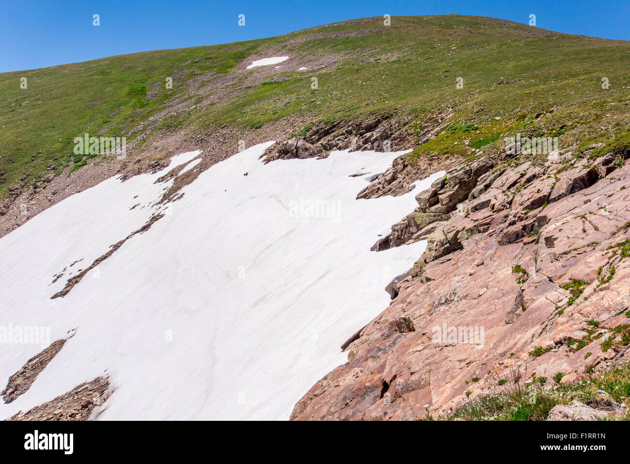 mountain landscape scenery near the continental divide above timberline ...
