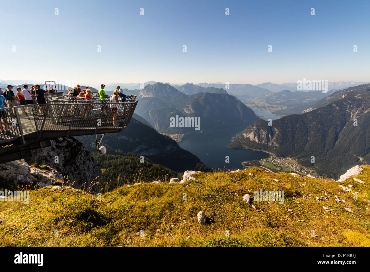 Beautiful Alps view from Dachstein Mountain, 5 Fingers viewing Platform ...