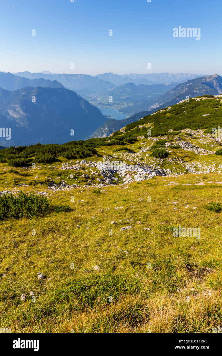 Beautiful Alps view from Dachstein Mountain, 5 Fingers viewing Platform ...