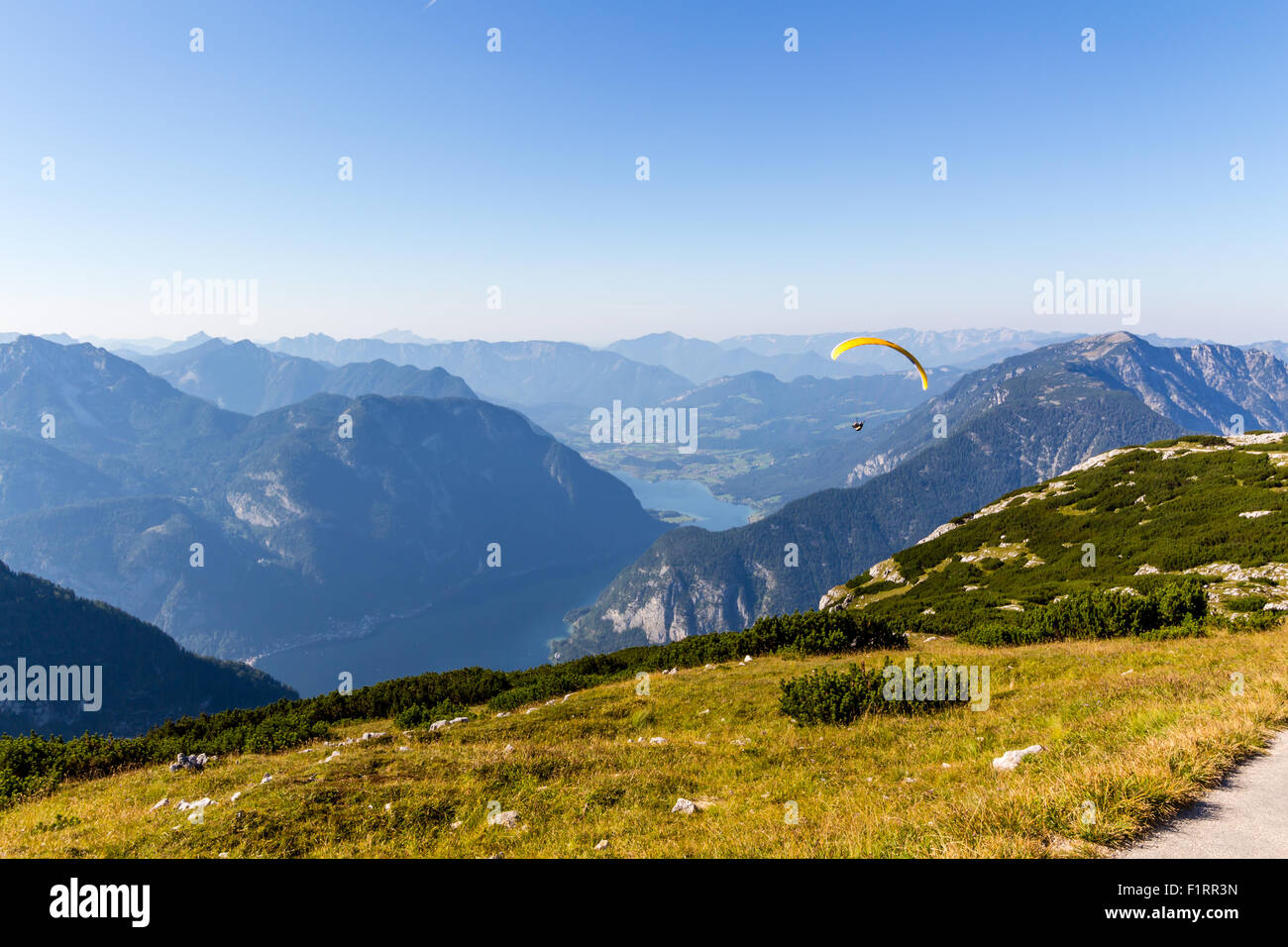 Beautiful Alps view from Dachstein Mountain, 5 Fingers viewing Platform ...