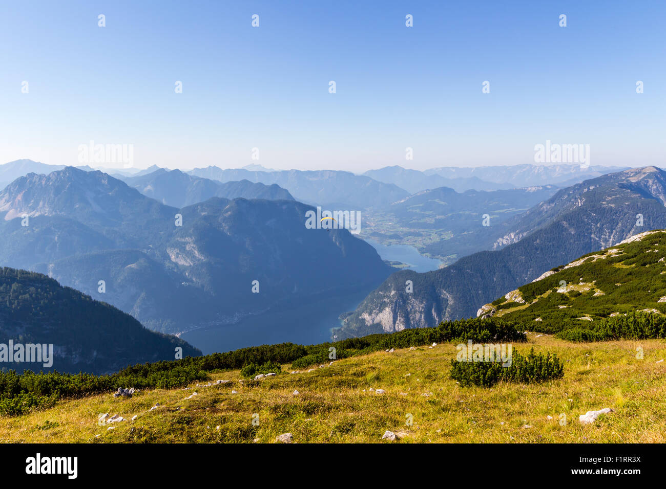 Beautiful Alps view from Dachstein Mountain, 5 Fingers viewing Platform ...