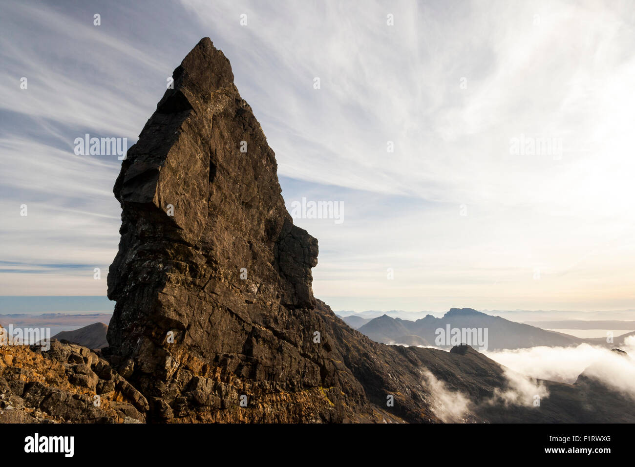 The Basteir Tooth, Northern Cuillin, Isle of Skye, Scotland, UK Stock ...