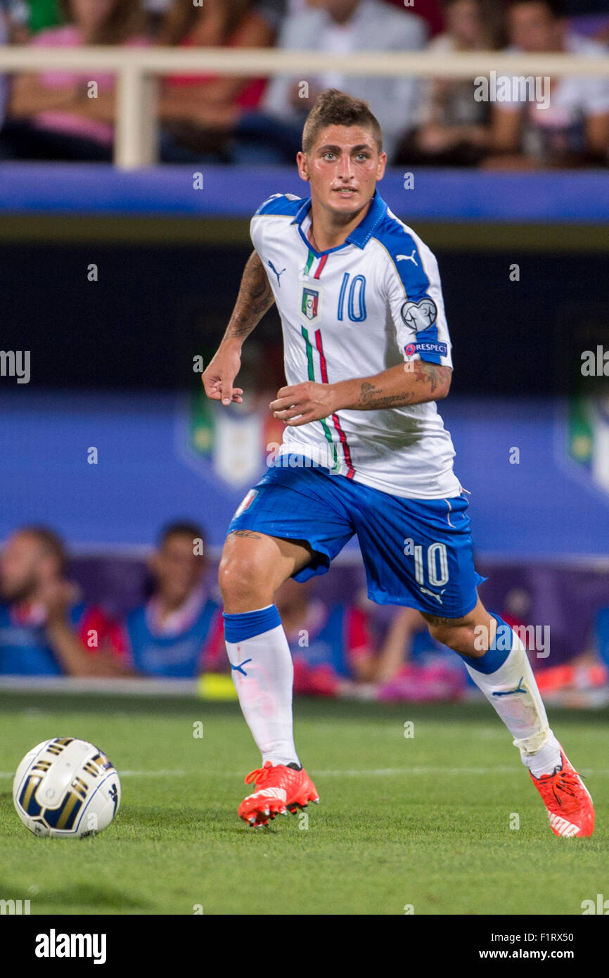 Florence, Italy. 3rd Sep, 2015. Marco Verratti (ITA) Football/Soccer ...