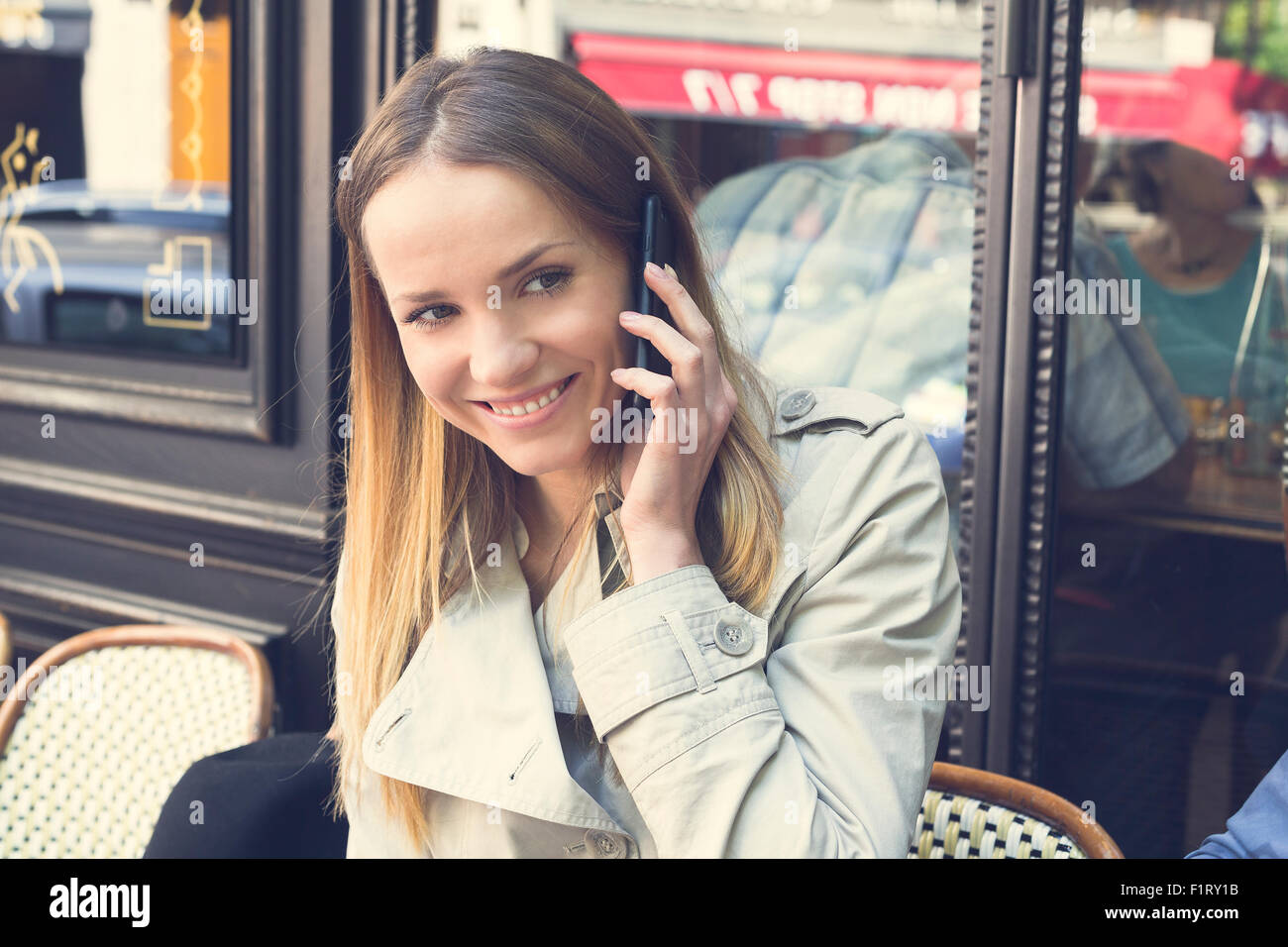 Beautiful french woman paris hi-res stock photography and images - Alamy