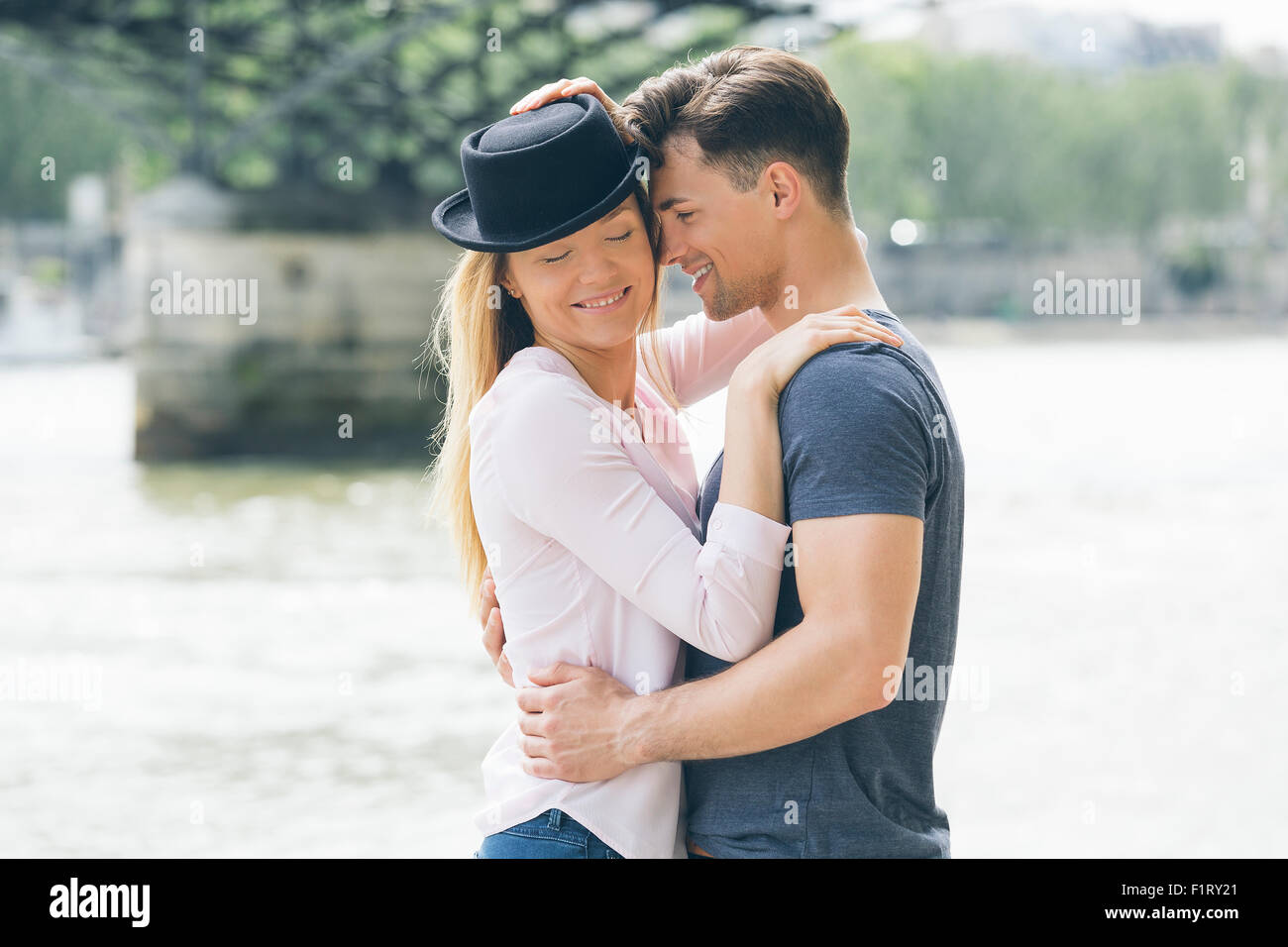 Two men french kissing hi-res stock photography and images - Alamy