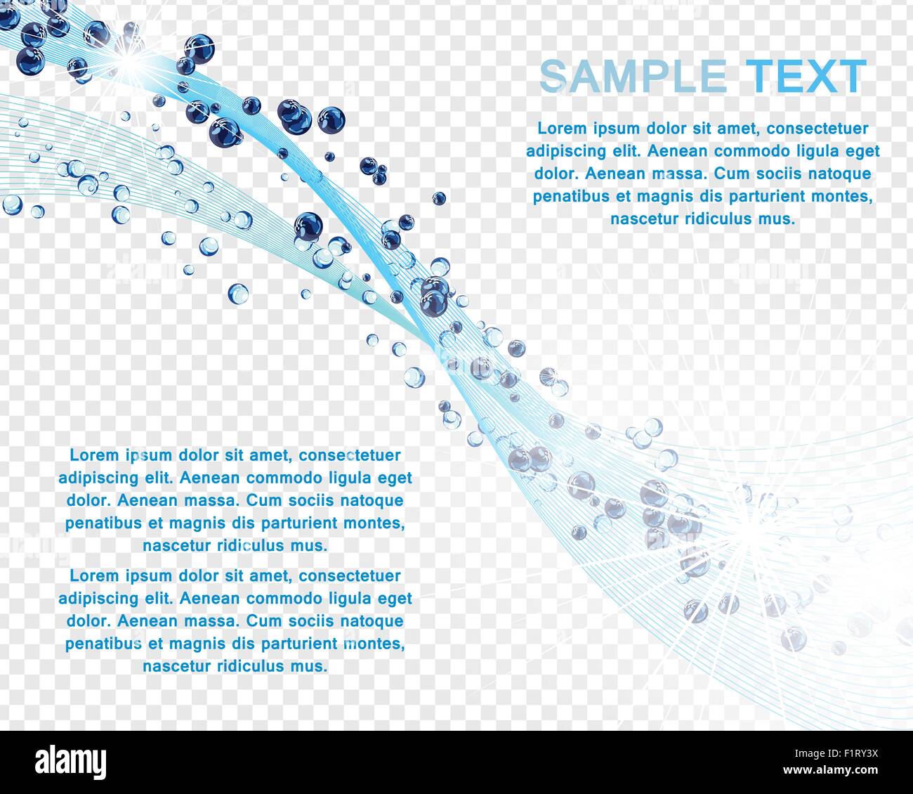 Abstract elegant wave design bubbles Stock Vector Images - Alamy