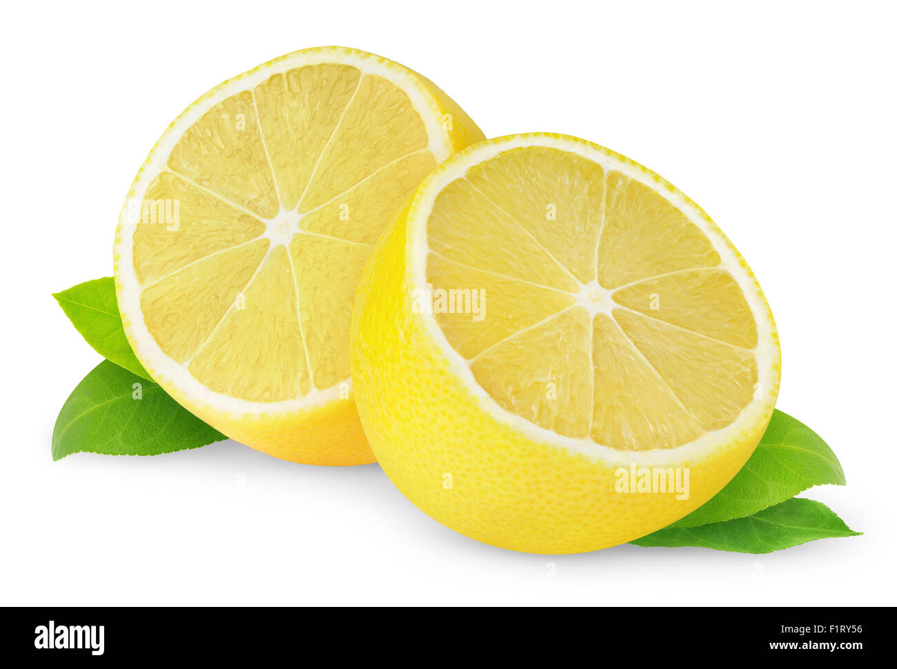 Lemons isolated on white Stock Photo - Alamy