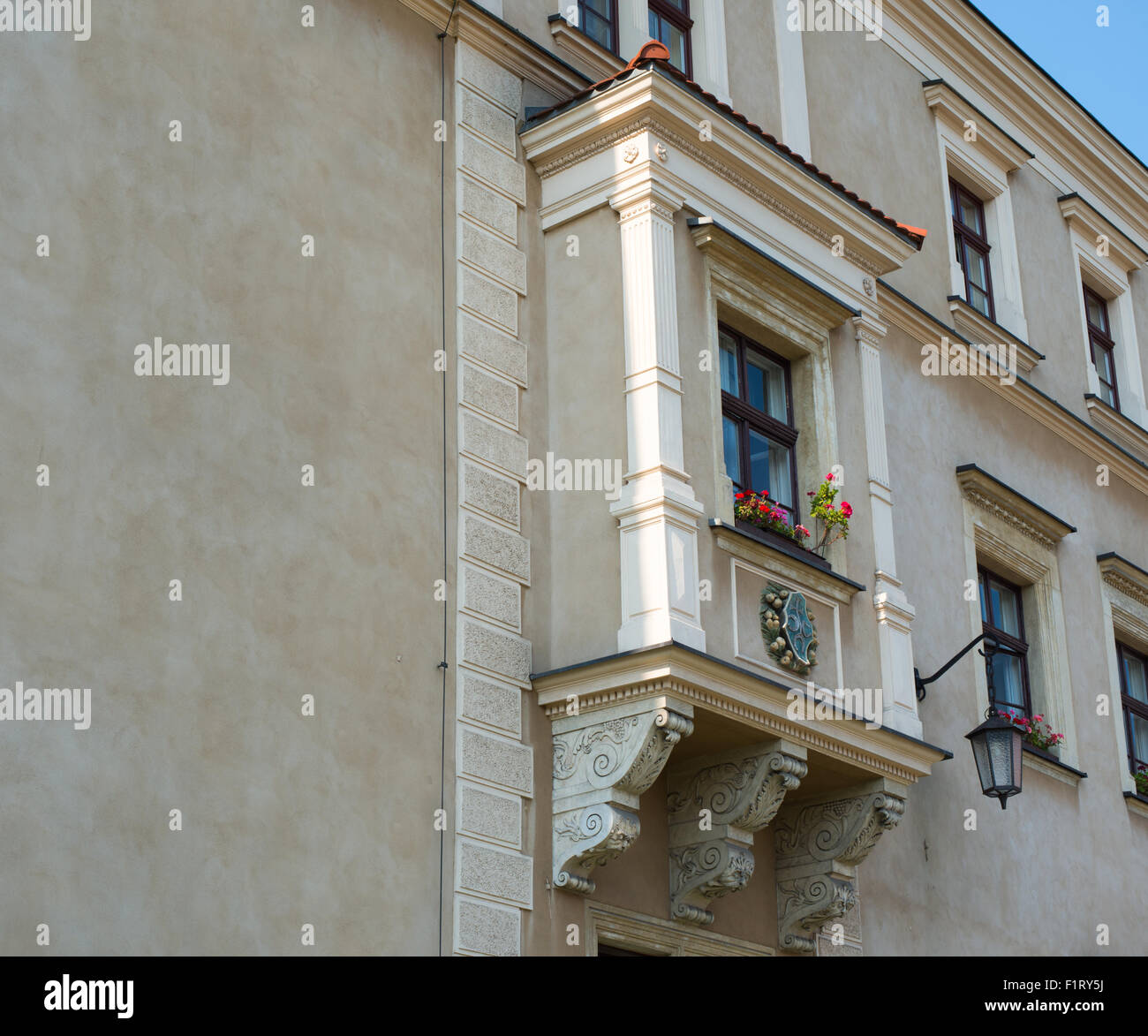 Building wall with windows Stock Photo - Alamy