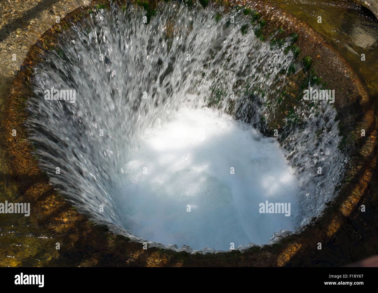 Hole of dam Stock Photo - Alamy