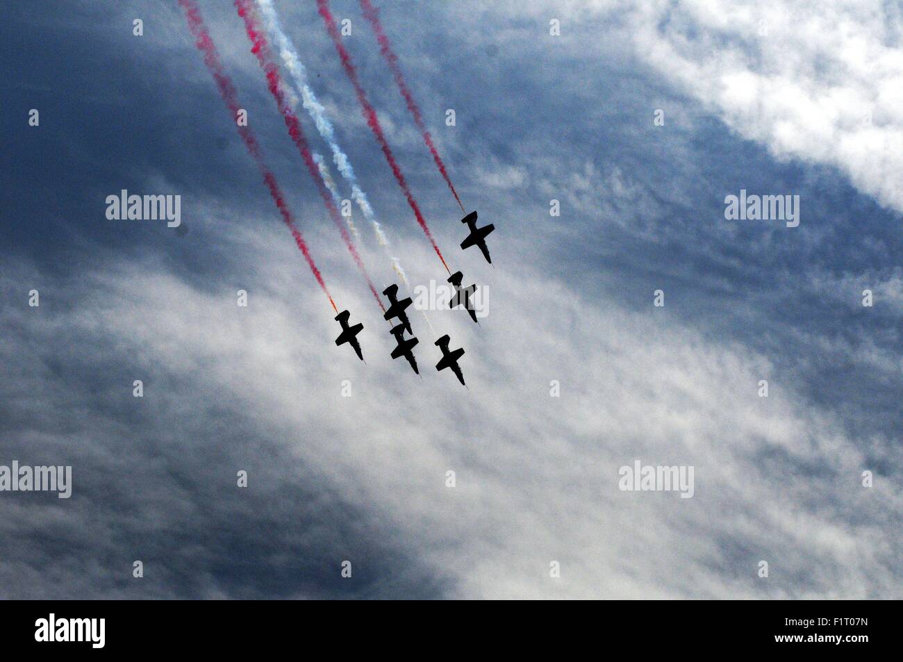 Islamabad, Pakistan. 6th Sep, 2015. Pakistani air force jets perform ...